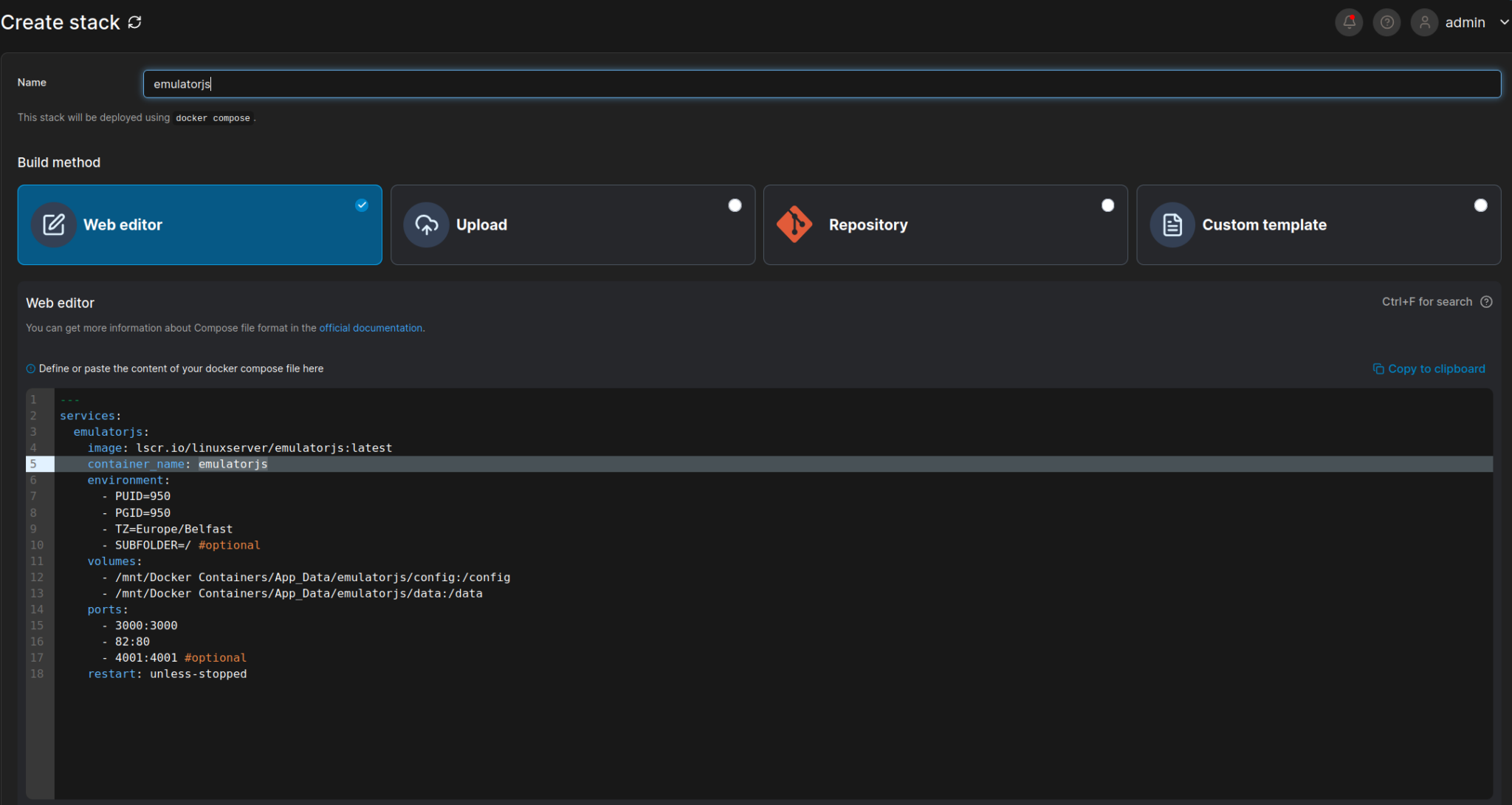 Emulatorjs - My Homelab