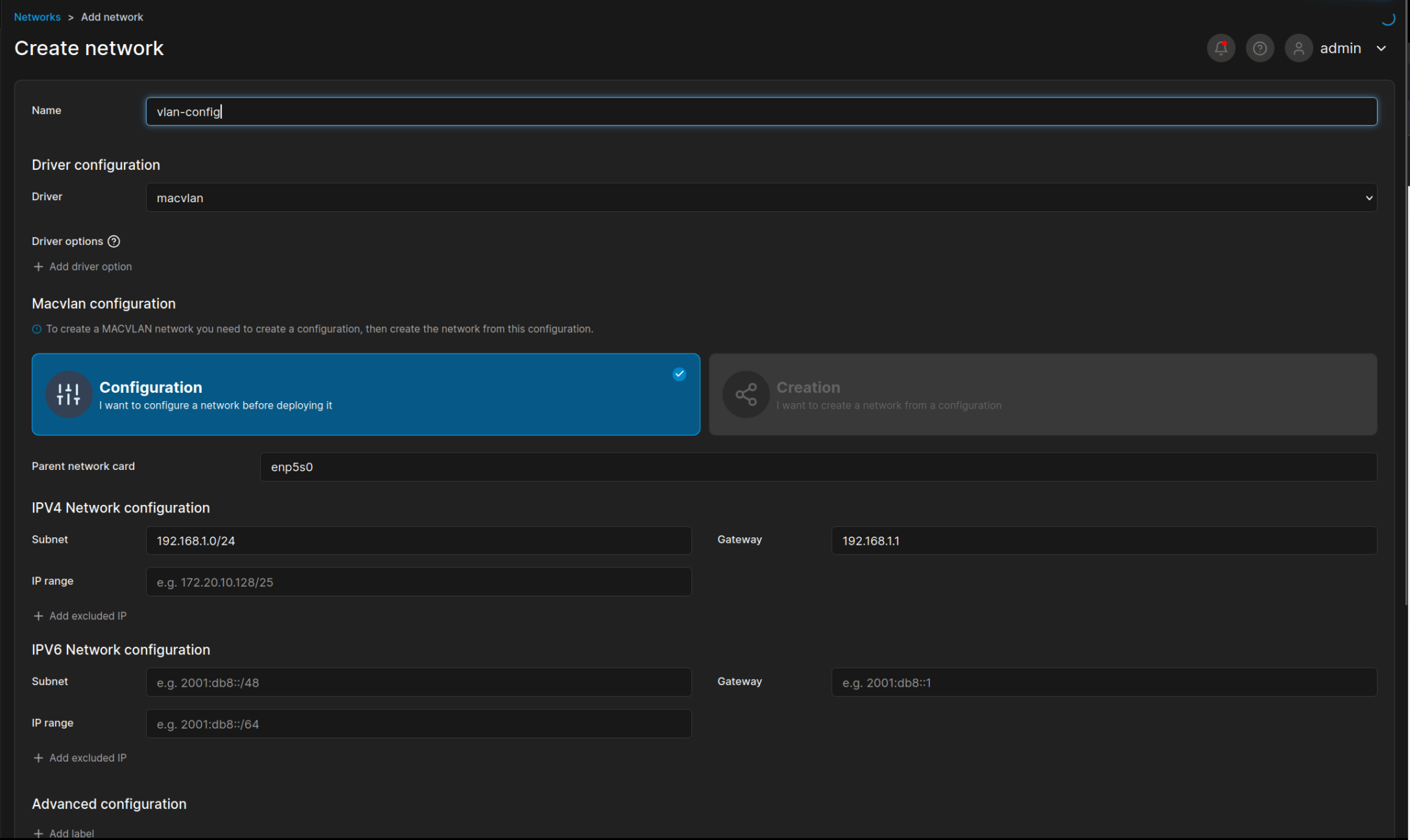 Networking&Macvlan in Portainer - My Homelab